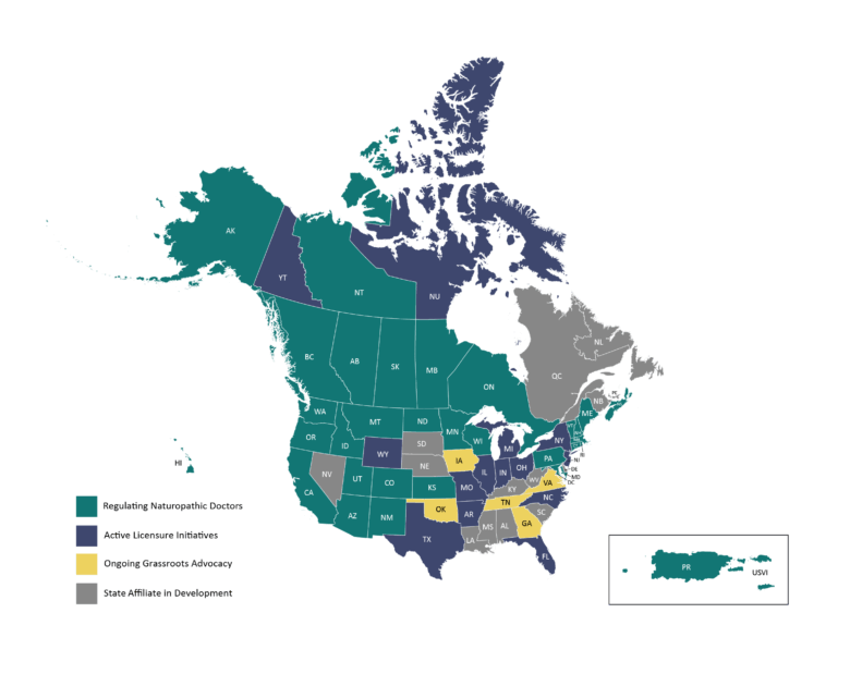 Naturopathic Doctor Licensure by State & Province | AANMC